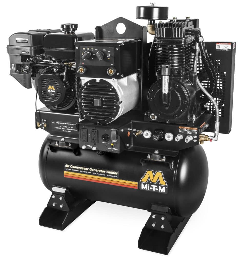 High-Performance Industrial Air Compressor, Generator and Welder Combo
