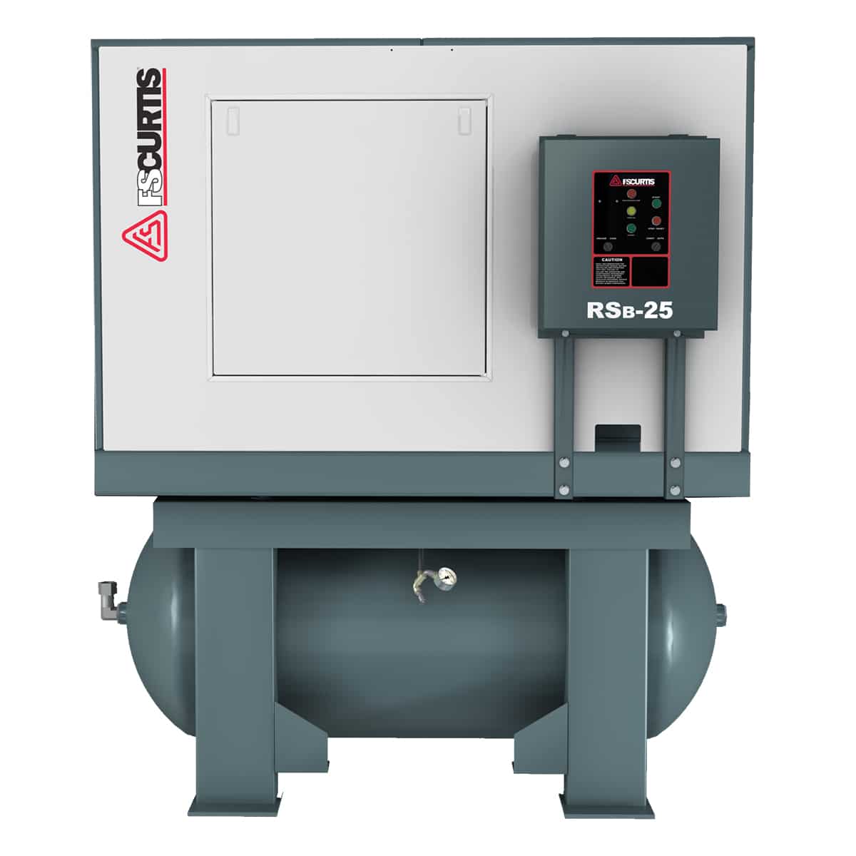 FS-Curtis 20-HP 120-GAL Enclosed Tank Mounted RS Series Rotary Screw ...