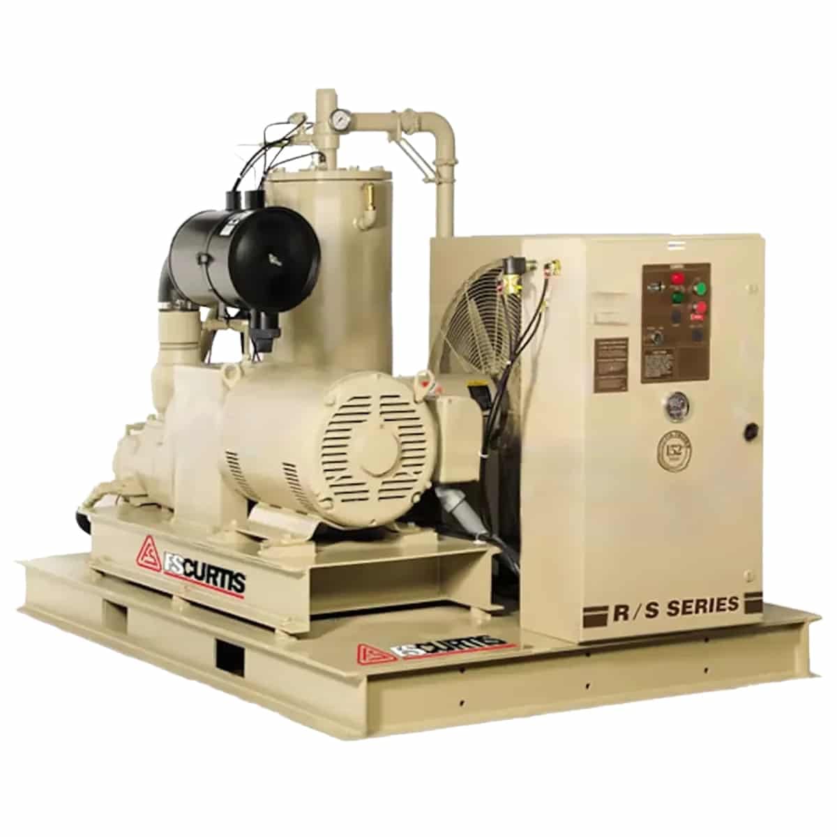 FS-Curtis 50-HP Open Base Mounted RSD Series Rotary Screw Air Compressor