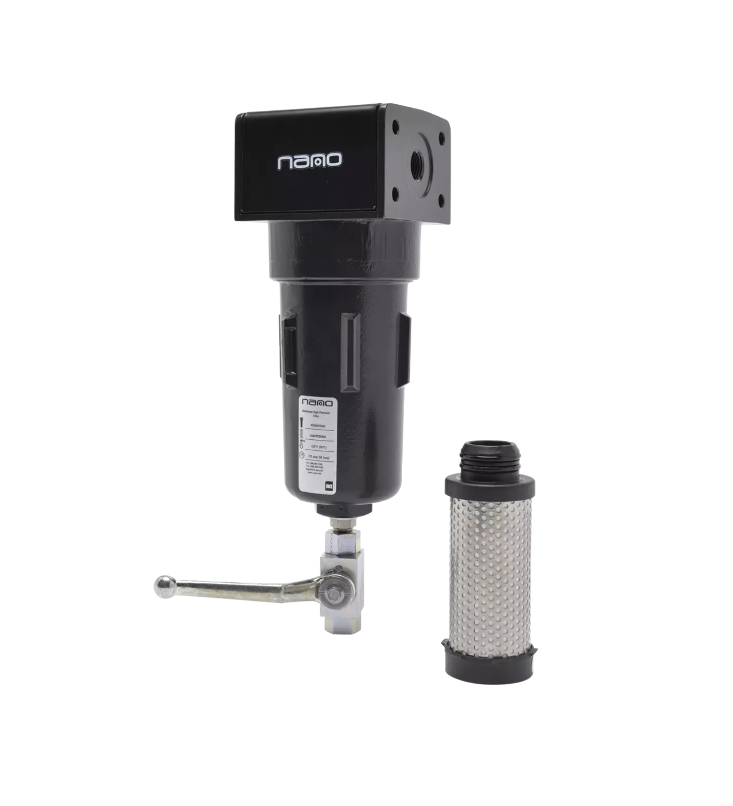 Nano Purification Mid Pressure Aluminum Filters 725 PSI