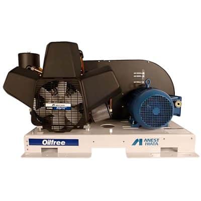 Anest Iwata OFB-5 Base Mount Oilless Piston Compressor - Compressor Now