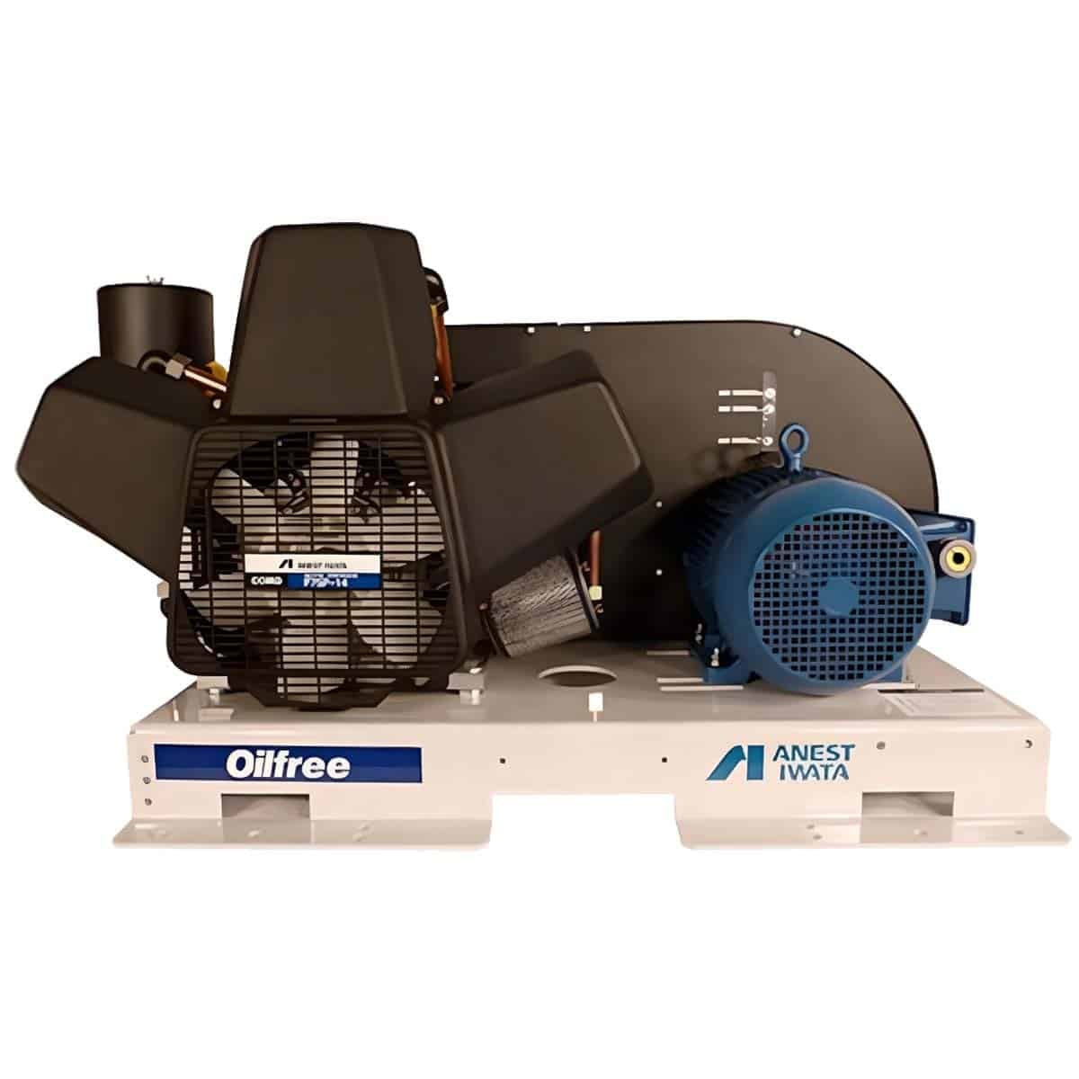 Anest Iwata OFB-5 Base Mount Oilless Piston Compressor - Compressor Now