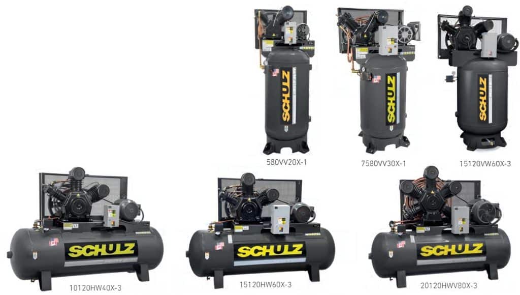 Schulz V Series 5-20HP - Heavy Duty Compressors - Compressor Now